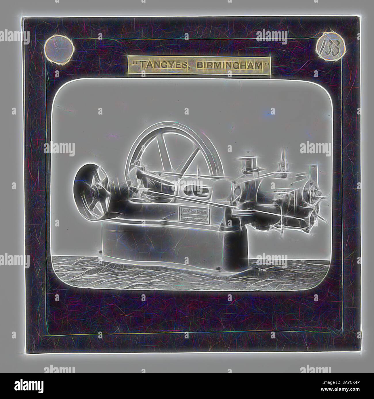A vintage steam engine, intricately designed with large wheels and a ...