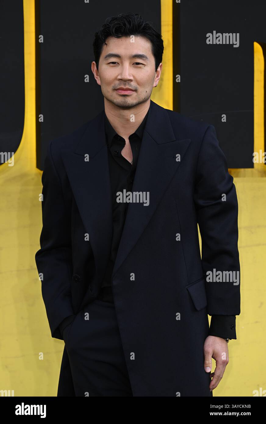 London, UK. April 22nd, 2025. Simu Liu arriving at the Thunderbolts ...