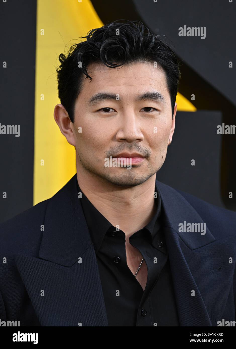 London, UK. April 22nd, 2025. Simu Liu arriving at the Thunderbolts ...