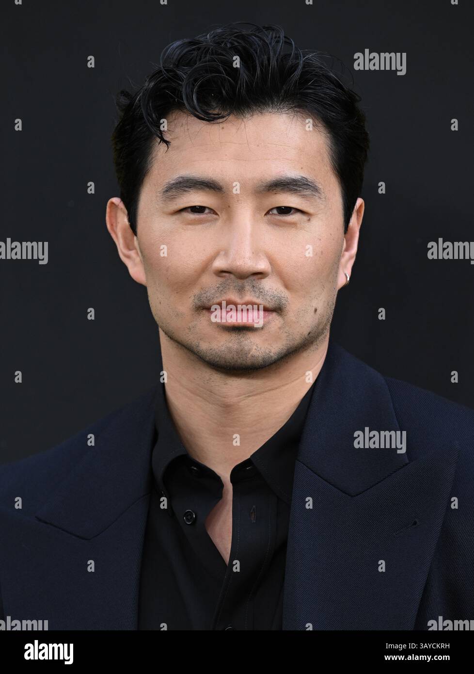 London, UK. April 22nd, 2025. Simu Liu arriving at the Thunderbolts ...