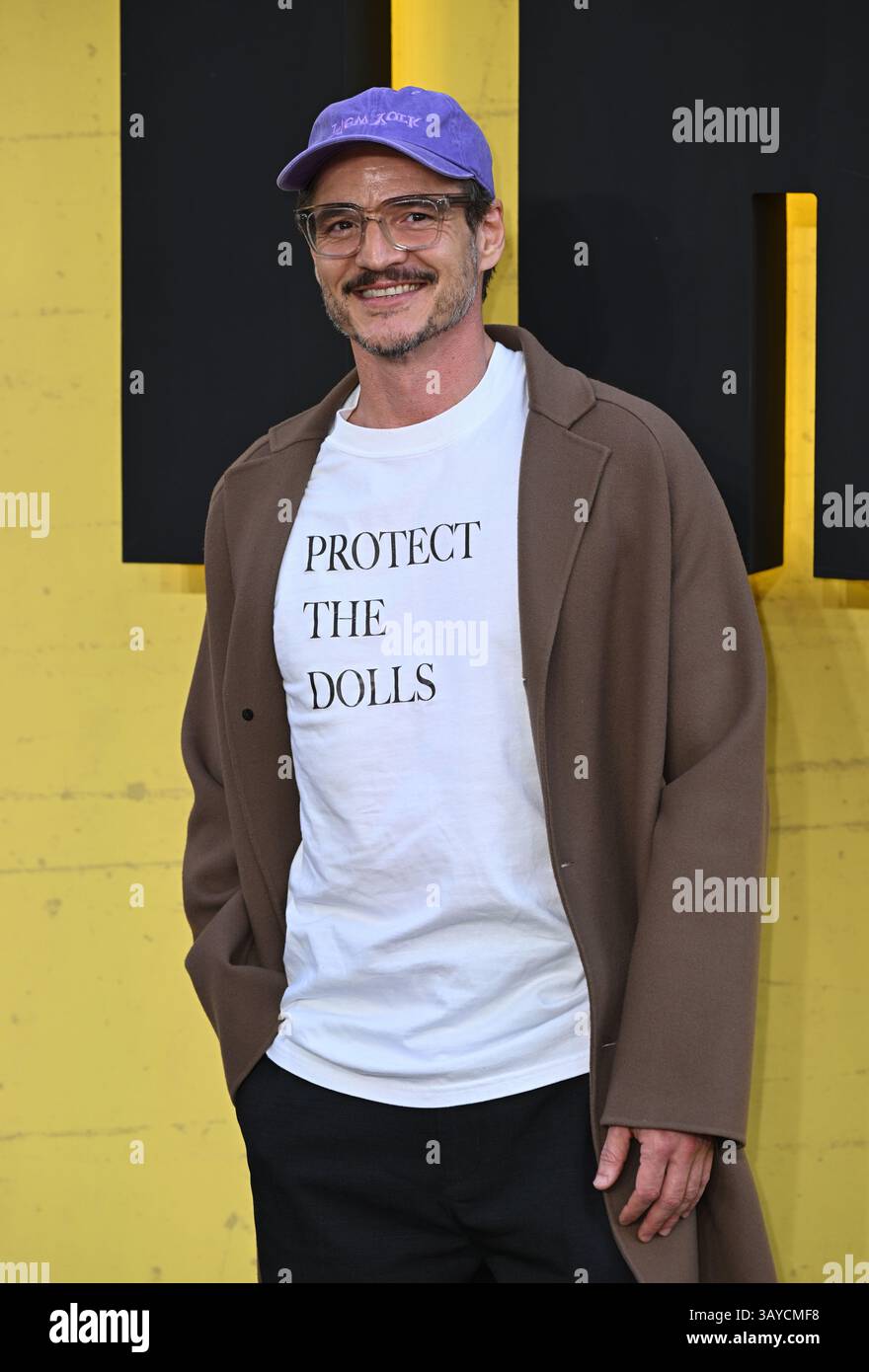 London, UK. April 22nd, 2025. Pedro Pascal arriving at the Thunderbolts ...