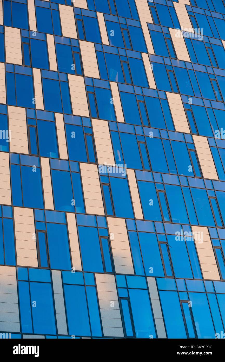 The Contemporary Glass Facade of Modern Architecture Features a ...