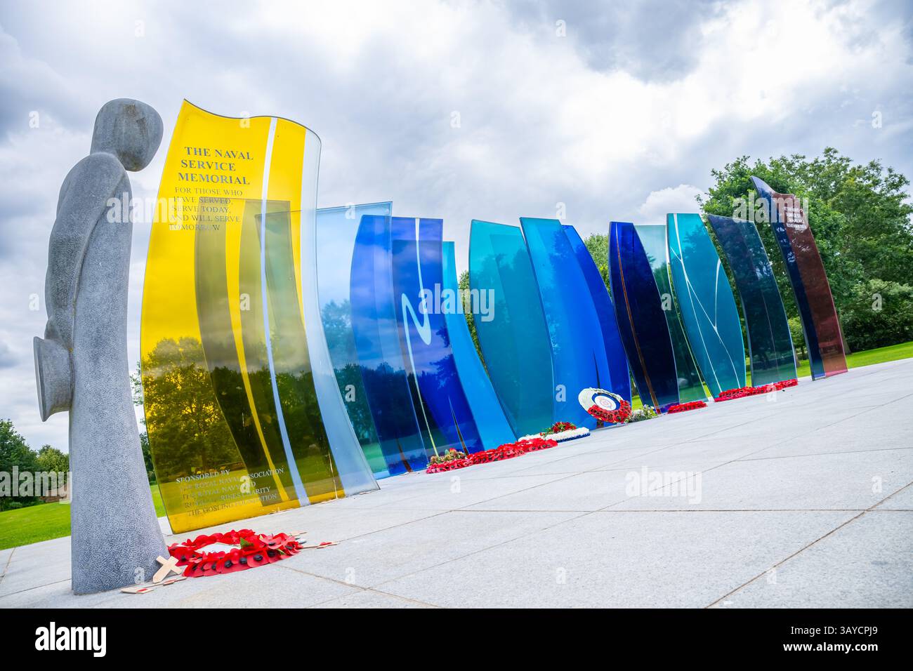 The Naval Service Memorial, National Memorial Arboretum, Alrewas ...