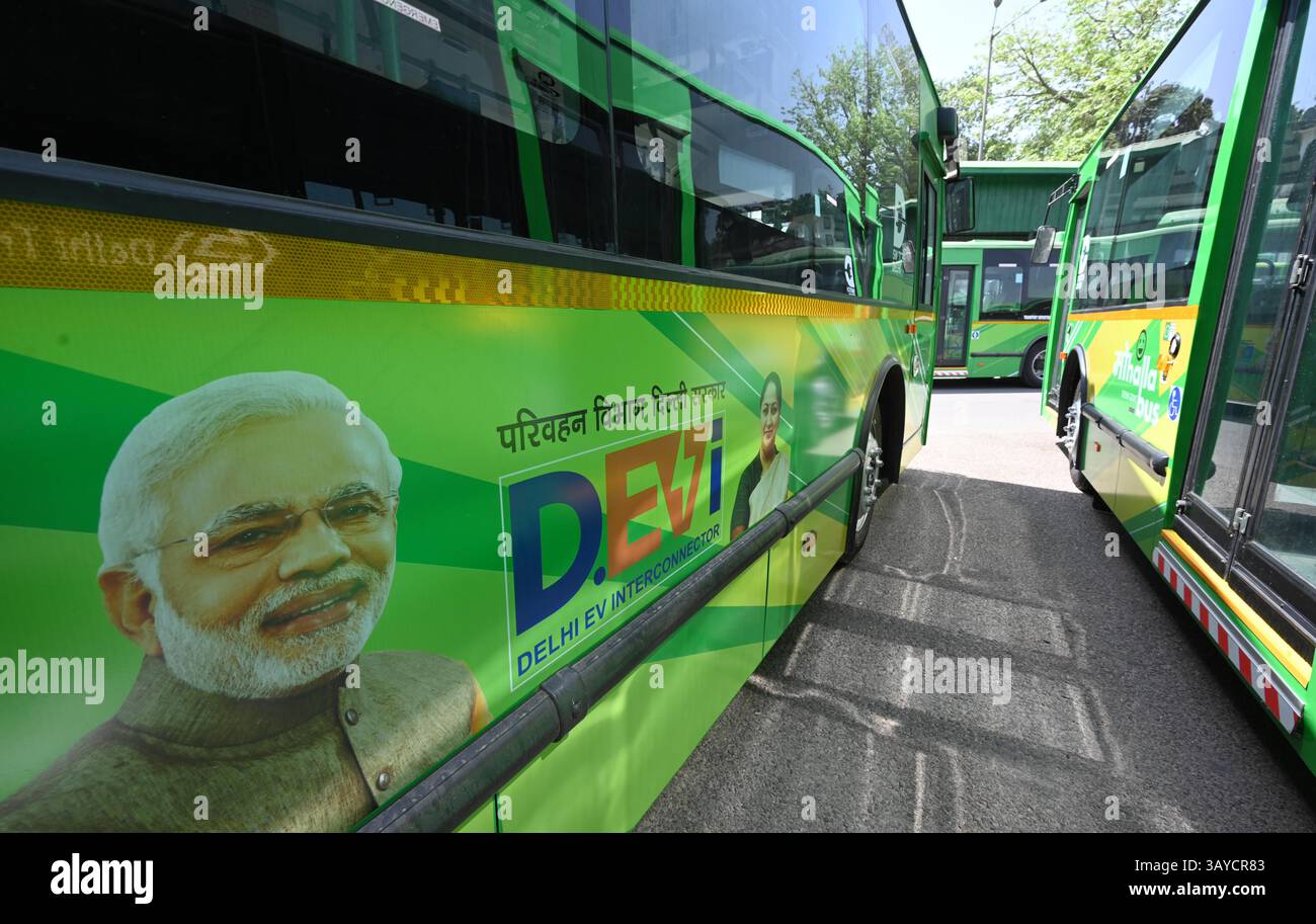 New Delhi, India. 22nd Apr, 2025. NEW DELHI, INDIA - APRIL 22: A fleet ...