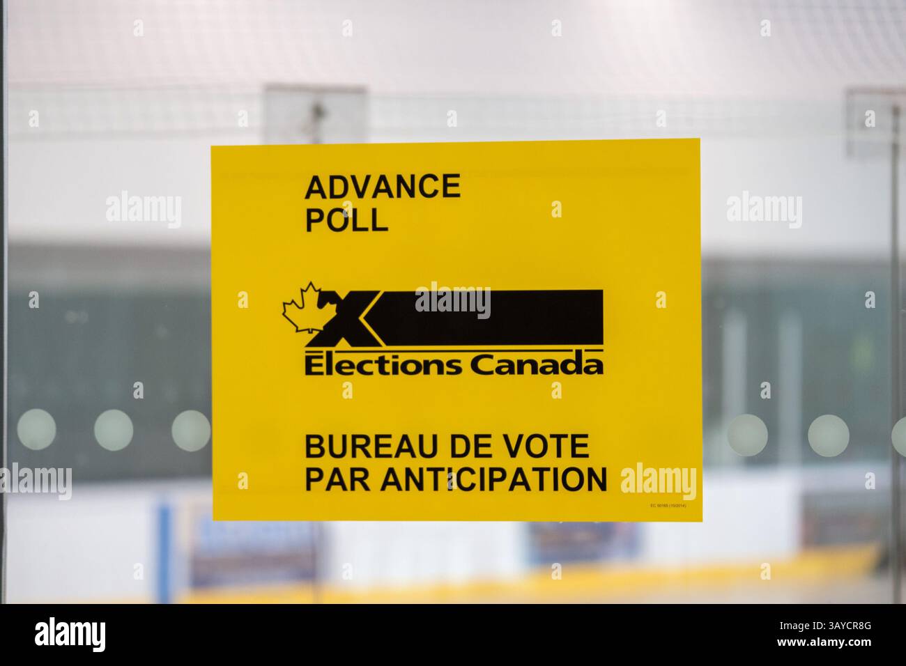 Election signs seen displayed along the streets ahead of federal ...