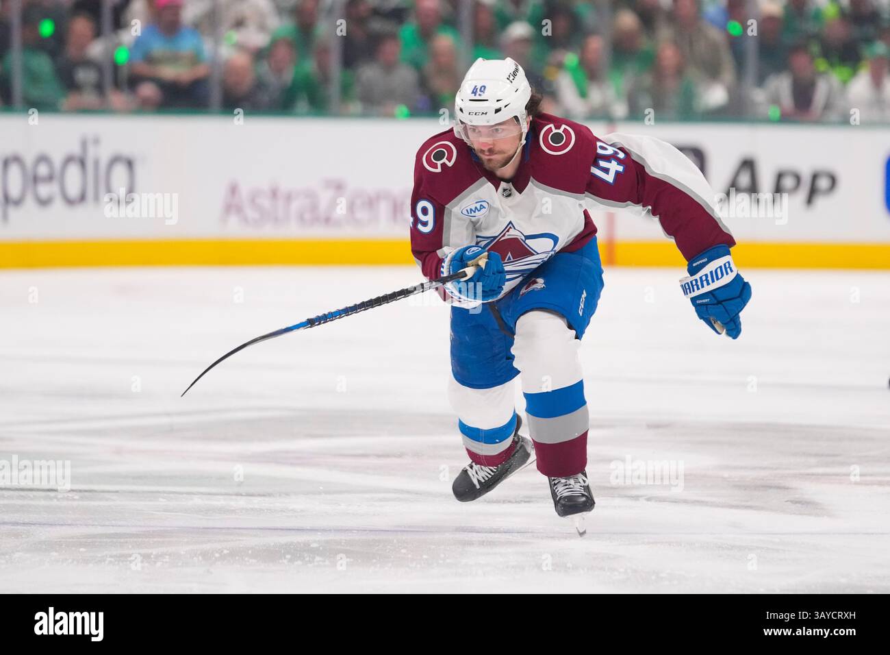 Colorado Avalanche defenseman Samuel Girard (49) skates against the ...