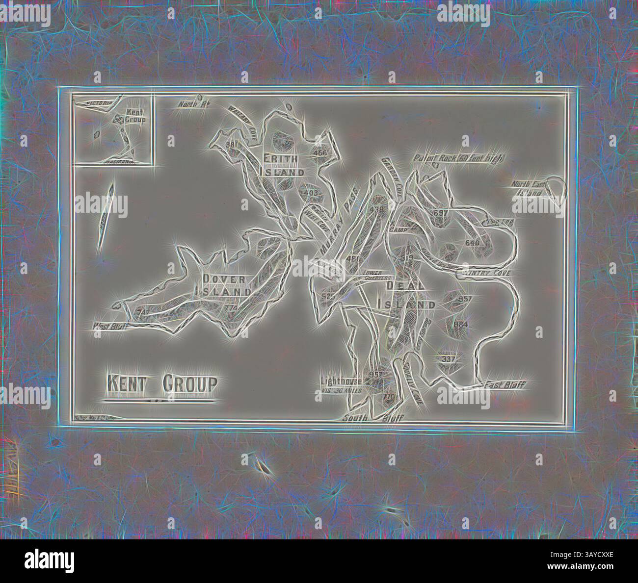 Kent map hi-res stock photography and images - Alamy