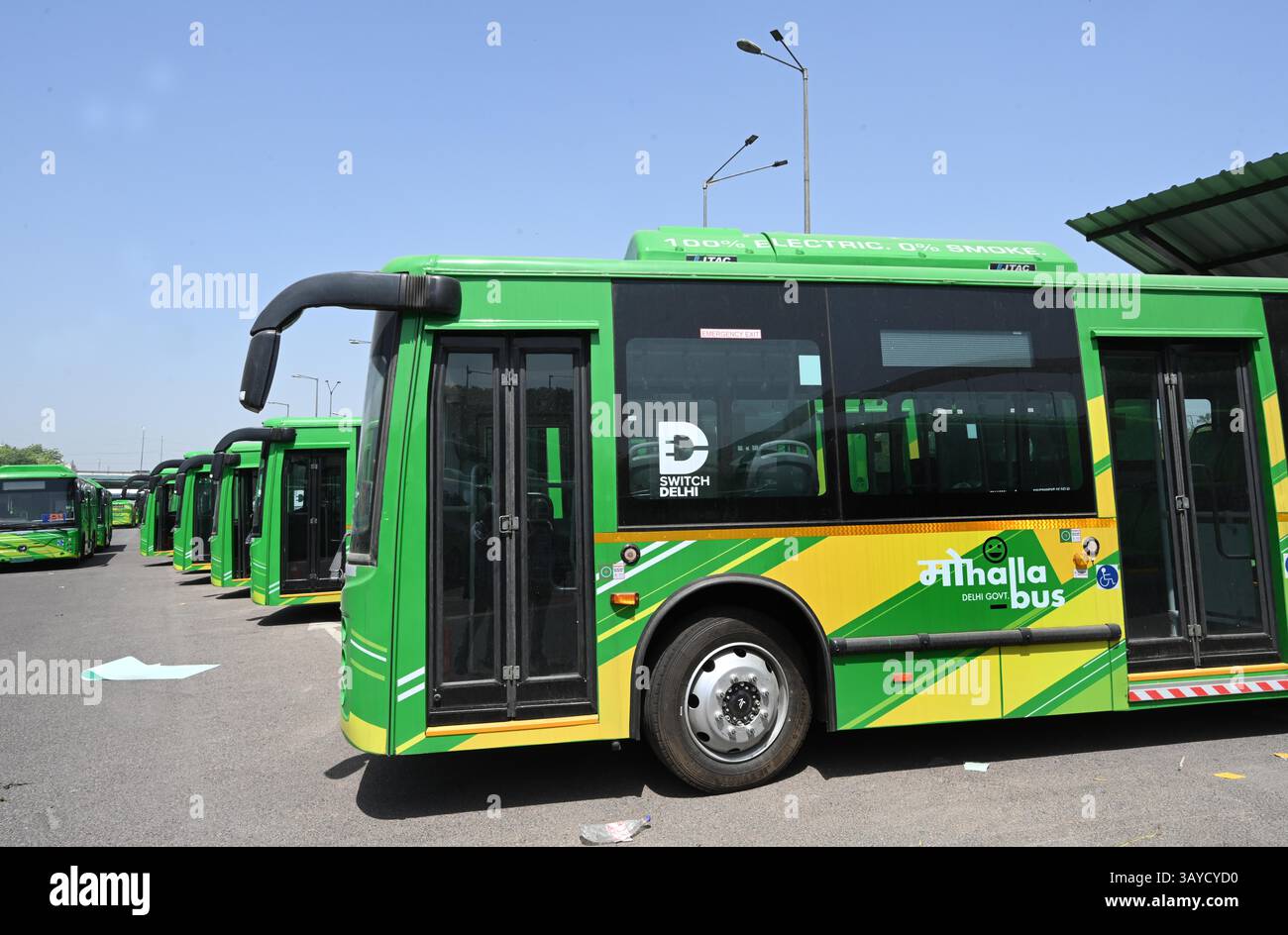 New Delhi, India. 22nd Apr, 2025. NEW DELHI, INDIA - APRIL 22: A fleet ...