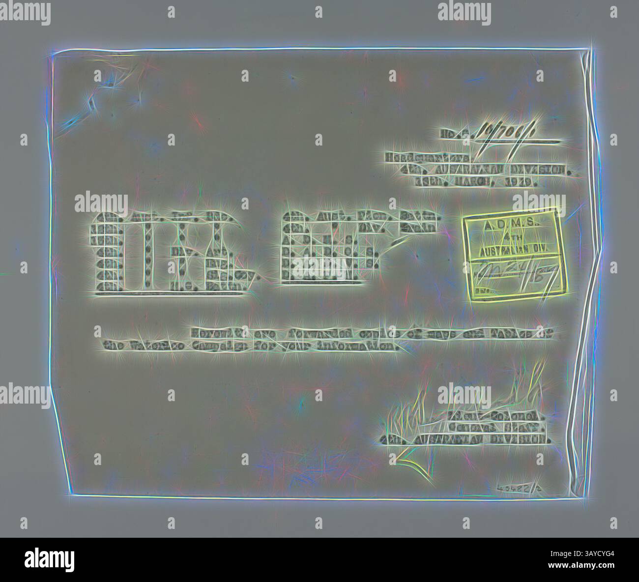 An old envelope addressed to the Australian Division, featuring ...