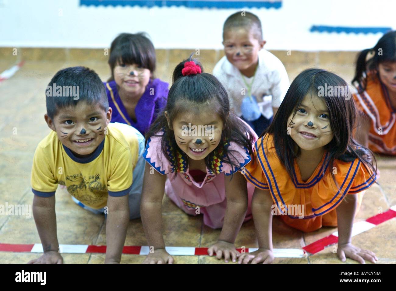 May 05, 2010 - Chiriqui, Panama - Ngobe Bugle children at Casa ...
