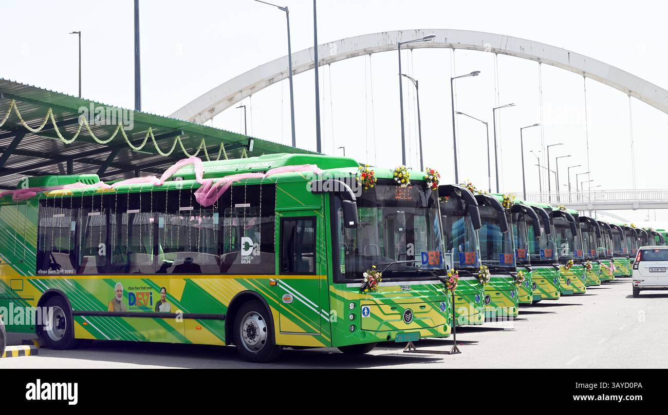 New Delhi, India. 22nd Apr, 2025. NEW DELHI, INDIA - APRIL 22: A fleet ...