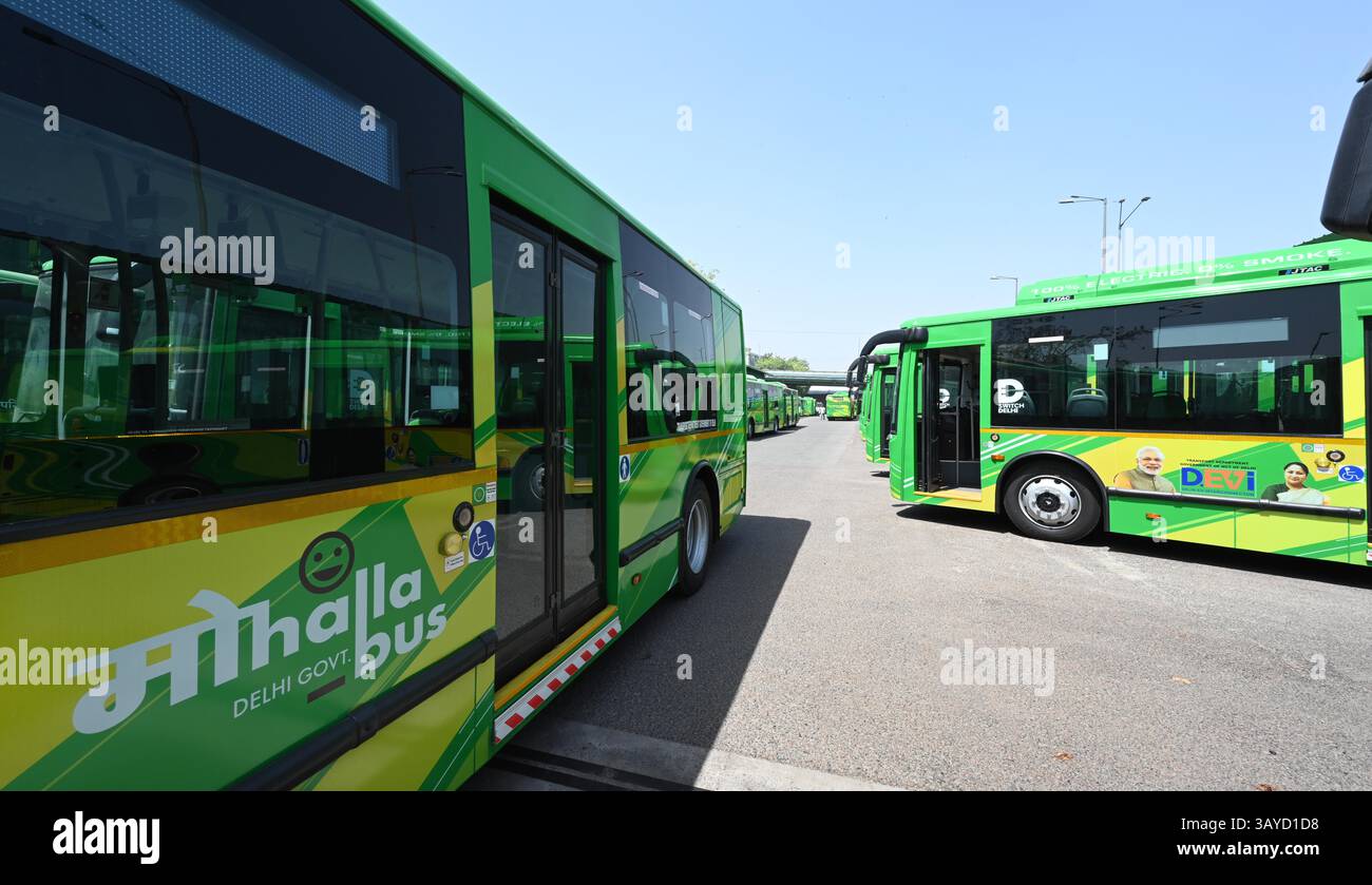 New Delhi, India. 22nd Apr, 2025. NEW DELHI, INDIA - APRIL 22: A fleet ...