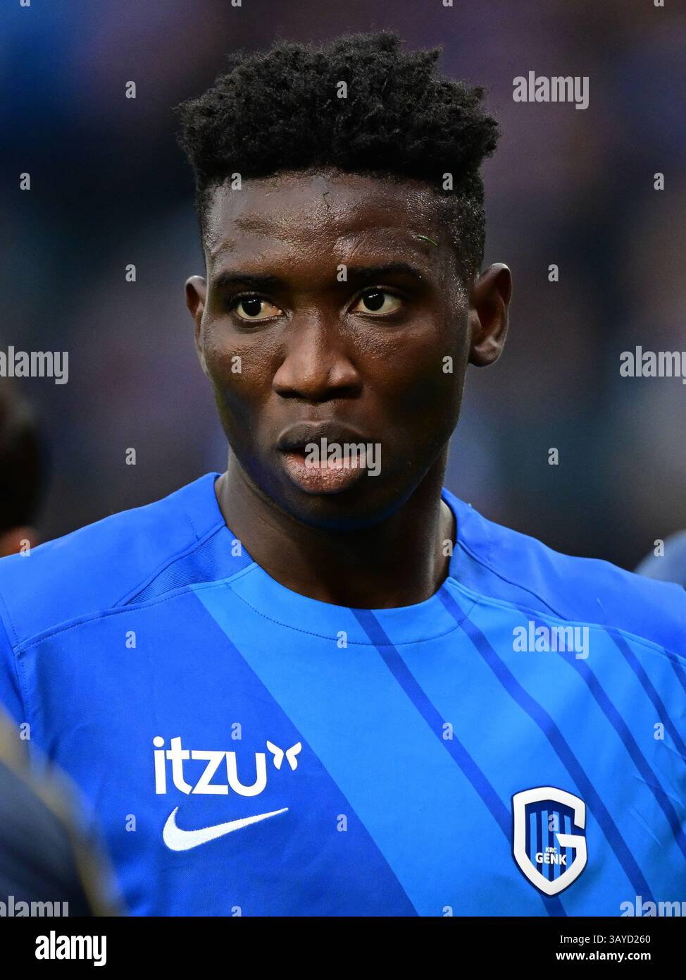 GENK - Ibrahima Sory Bangoura of KRC Genk during the playoffs for the championship in the ...