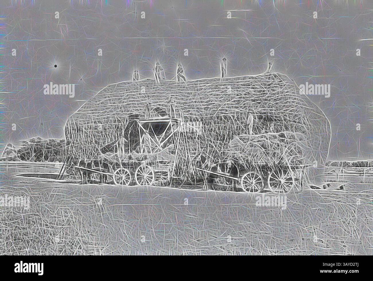 Vintage hay wagon topped hi-res stock photography and images - Alamy