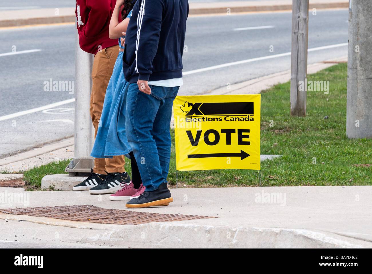April 19, 2025, Milton, Ontario, Canada: Election signs seen displayed ...