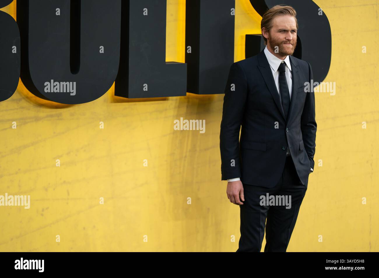 LONDON, ENGLAND - APRIL 22: Wyatt Russell attends the European Premiere ...