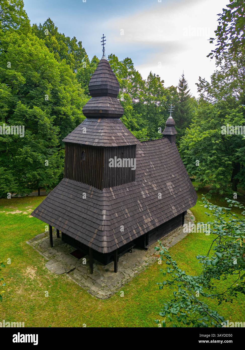 Church of St. Nicolas in Ruska Bystra, Slovakia.IMAGE Stock Photo - Alamy