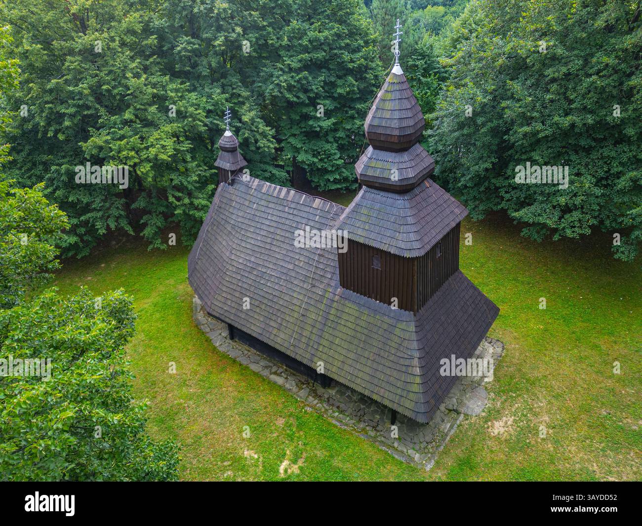 Church of St. Nicolas in Ruska Bystra, Slovakia.IMAGE Stock Photo - Alamy