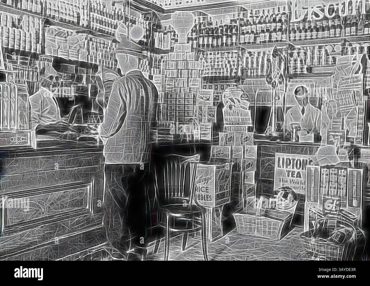 Customers in shop 1930 hi-res stock photography and images - Alamy