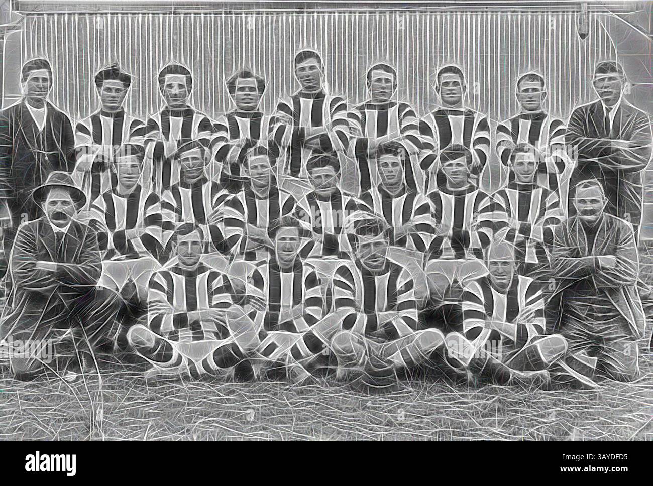 Historic football team poses in uniform hi-res stock photography and ...