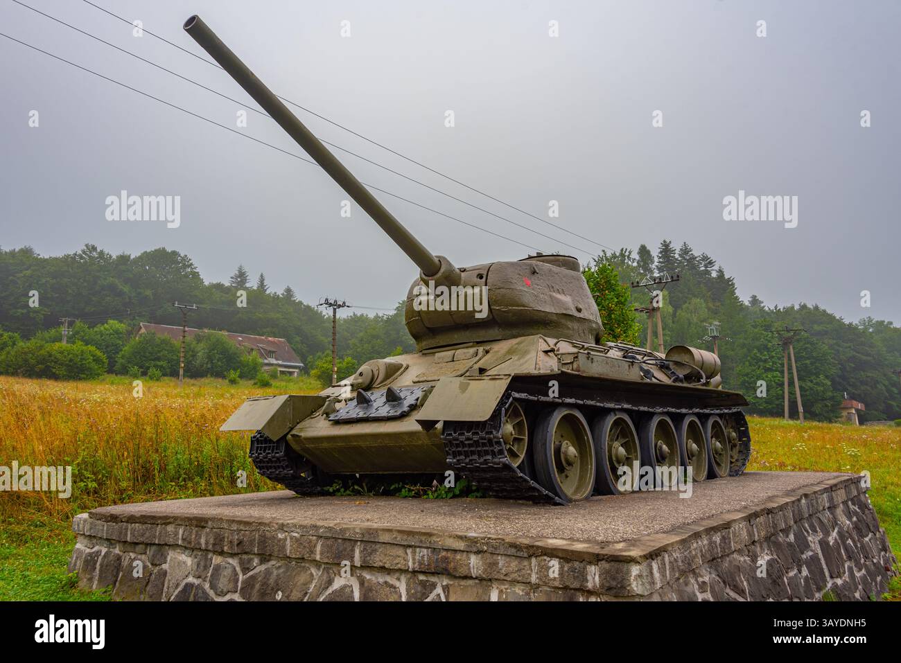 World war II tank at Dukla pass in Slovakia.IMAGE Stock Photo - Alamy