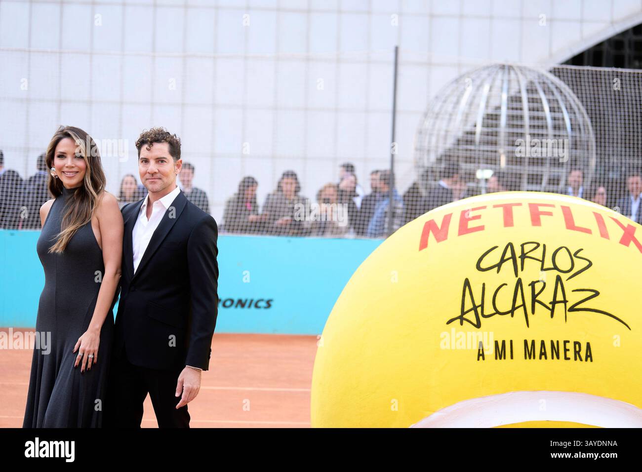 Madrid. Spain. 20250422, David Bisbal, Rosanna Zanetti attends Carlos Alcaraz: A mi manera ...