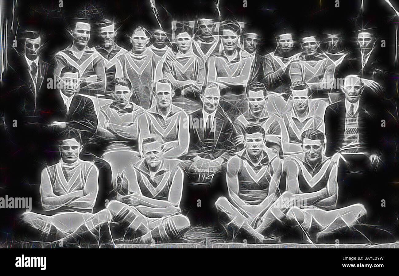 A group of athletes poses together, showcasing their team spirit and ...