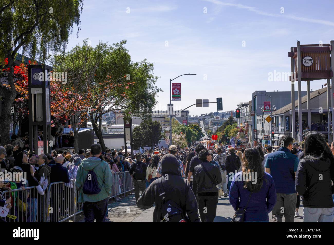 San Francisco CA USA. Apr 20, 2025:A large crowd gathers in San ...