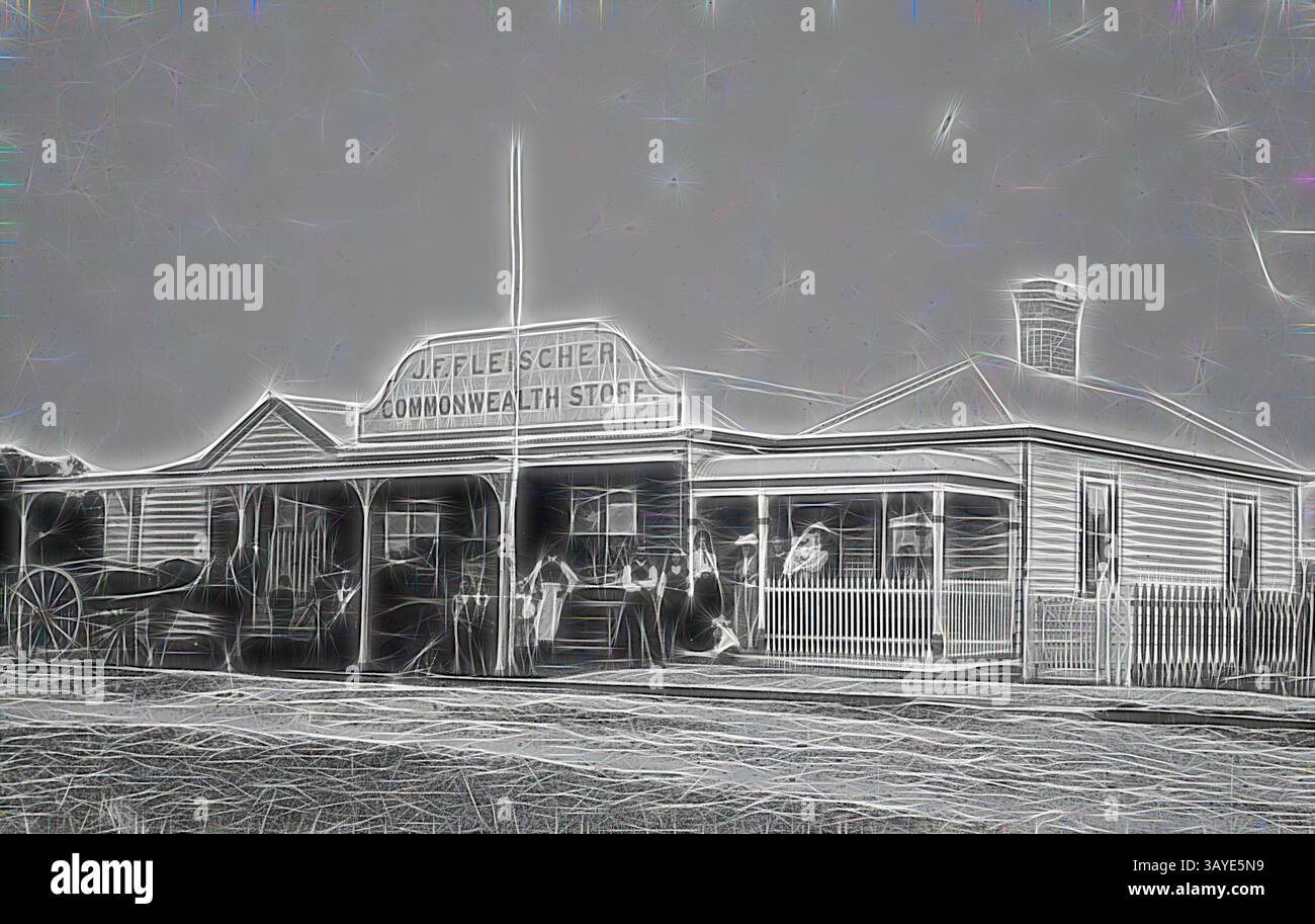 A historic general store with a rustic charm, featuring a welcoming ...