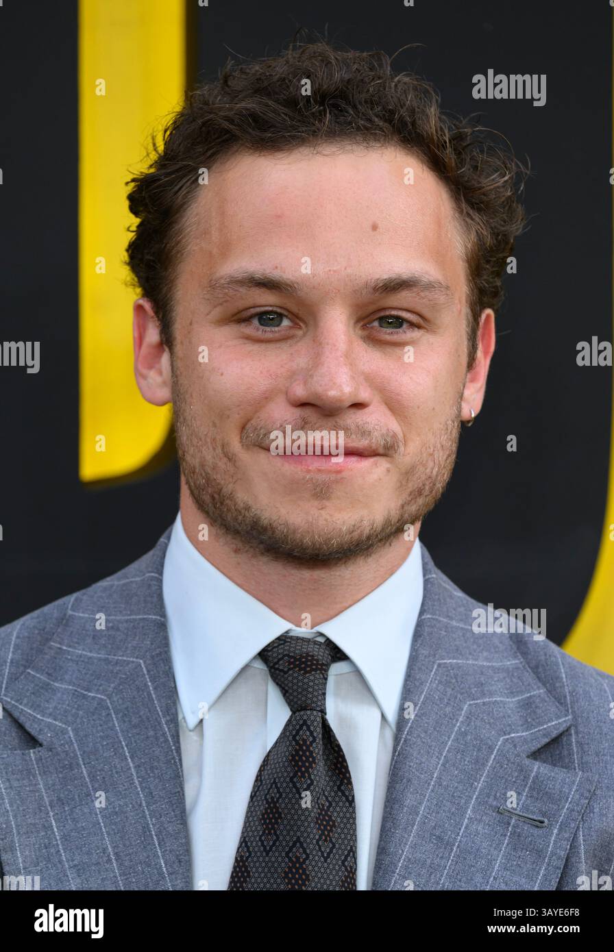 London, UK. April 22nd, 2025. Finn Cole arriving at the Thunderbolts ...
