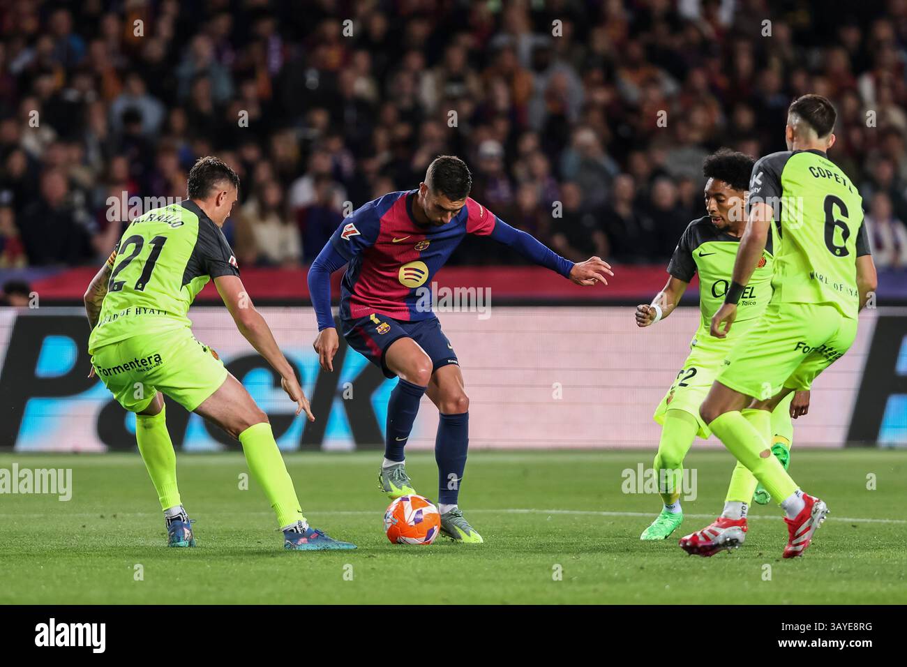 Ferran Torres of FC Barcelona in action during the Spanish league, La Liga EA Sports, football ...