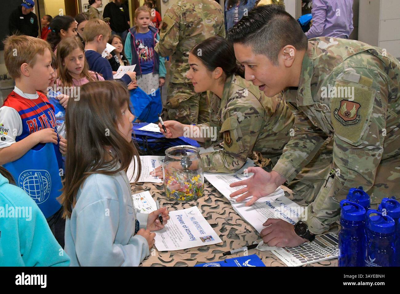 Hill AFB, Utah, USA. 15th Apr, 2025. (At right) Senior Airman Jayden ...