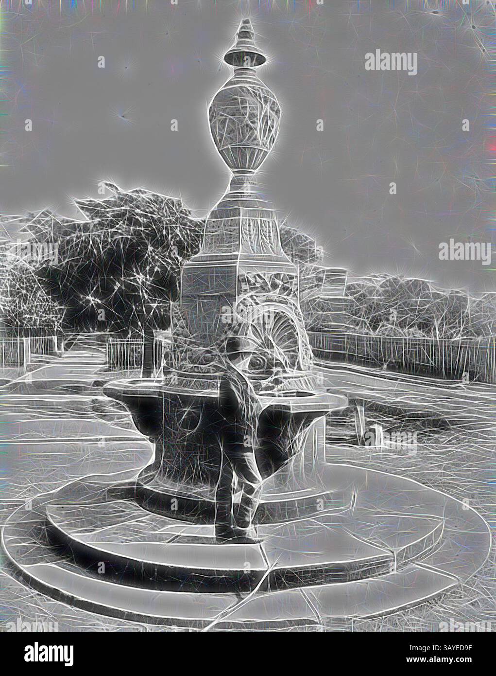 Fountain stands prominently in hi-res stock photography and images - Alamy