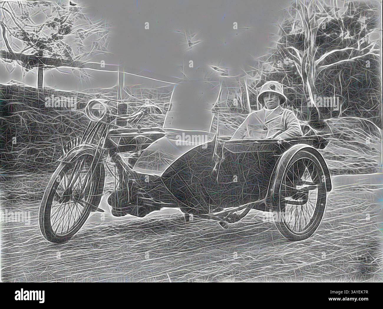 Stylized sidecar attached hi-res stock photography and images - Alamy