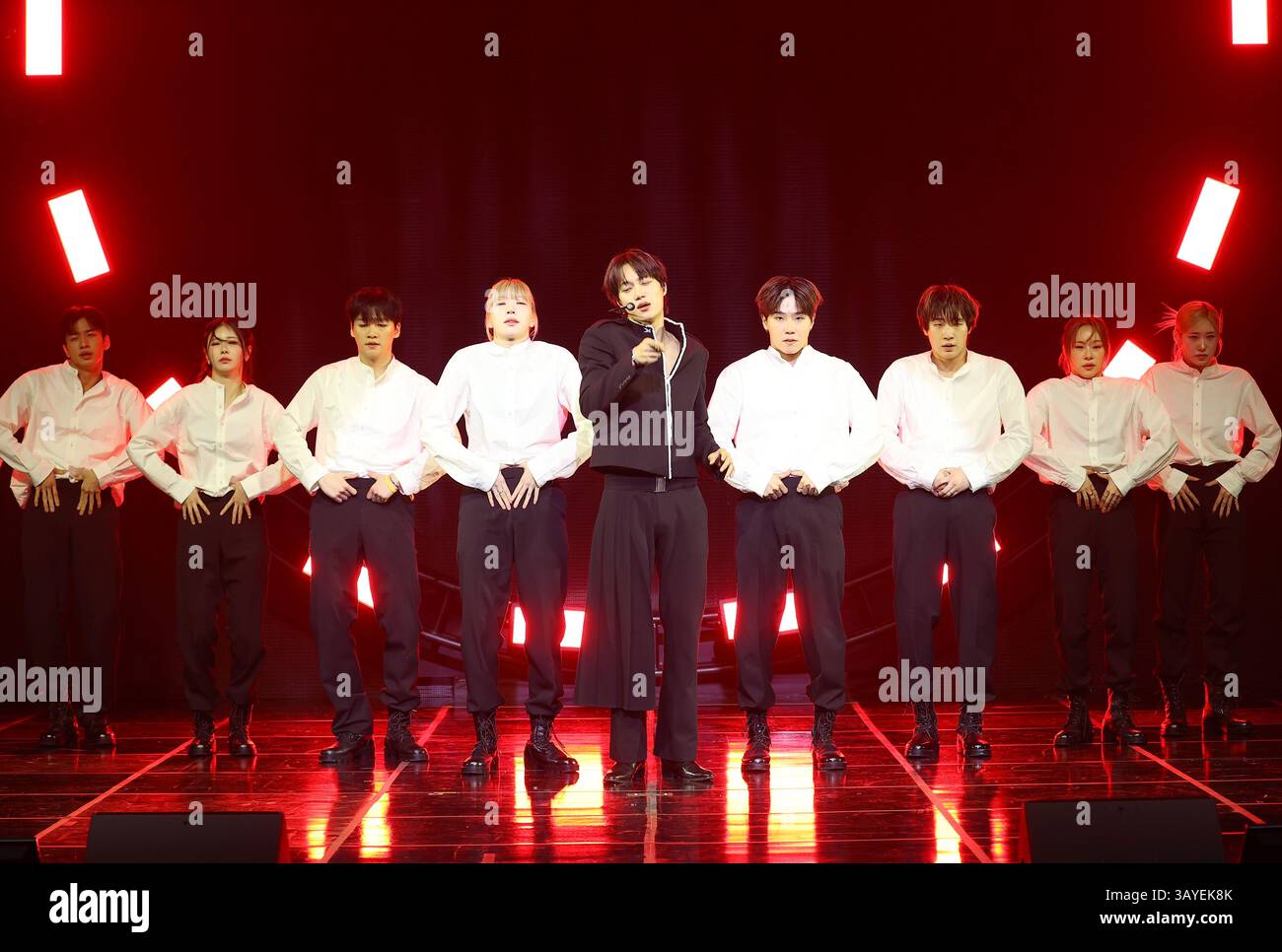 23rd Apr, 2025. S. Korean singer Kai Kai, a member of South Korean boy ...