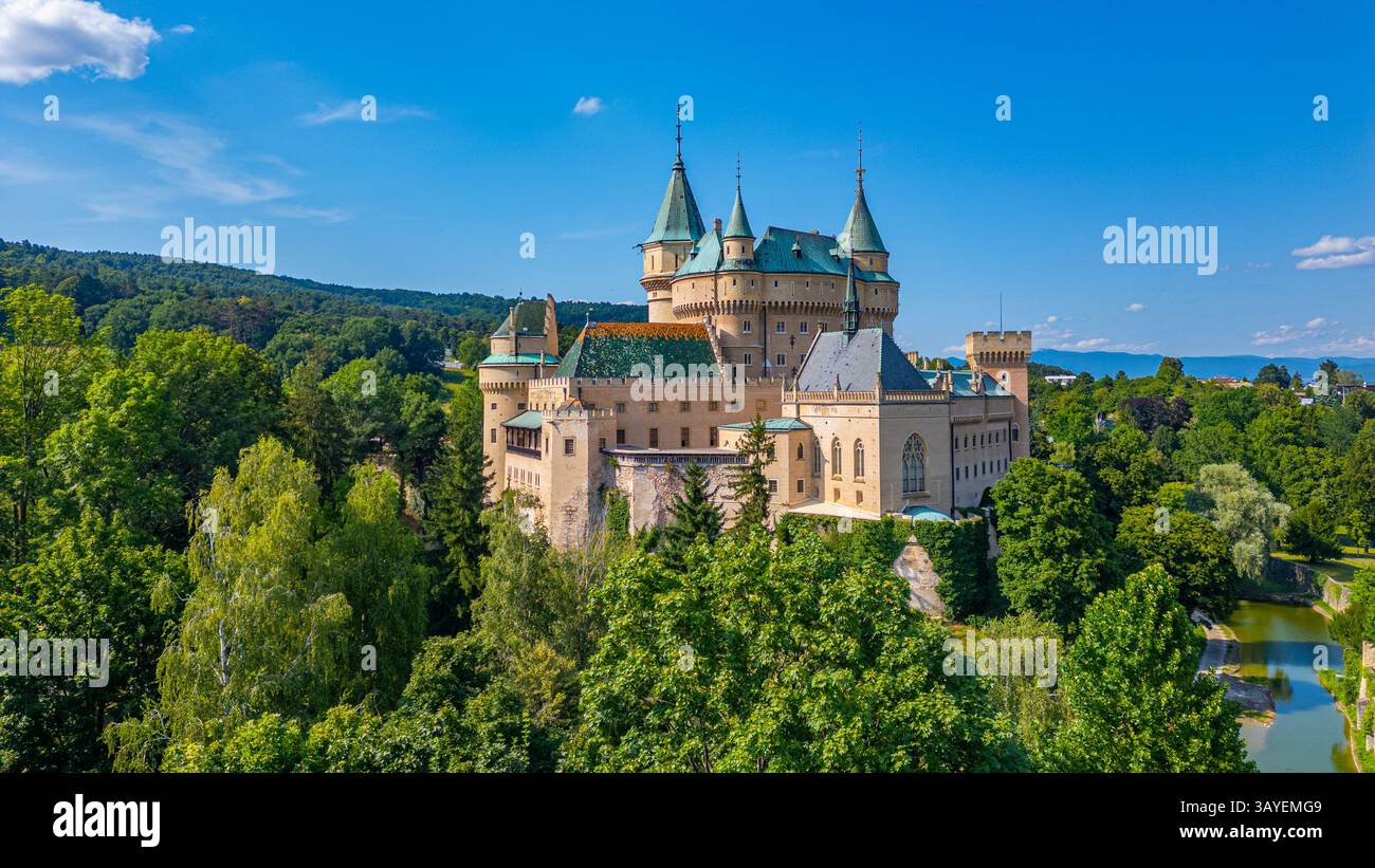 Summer day at Bojnice castle in Slovakia.IMAGE Stock Photo - Alamy