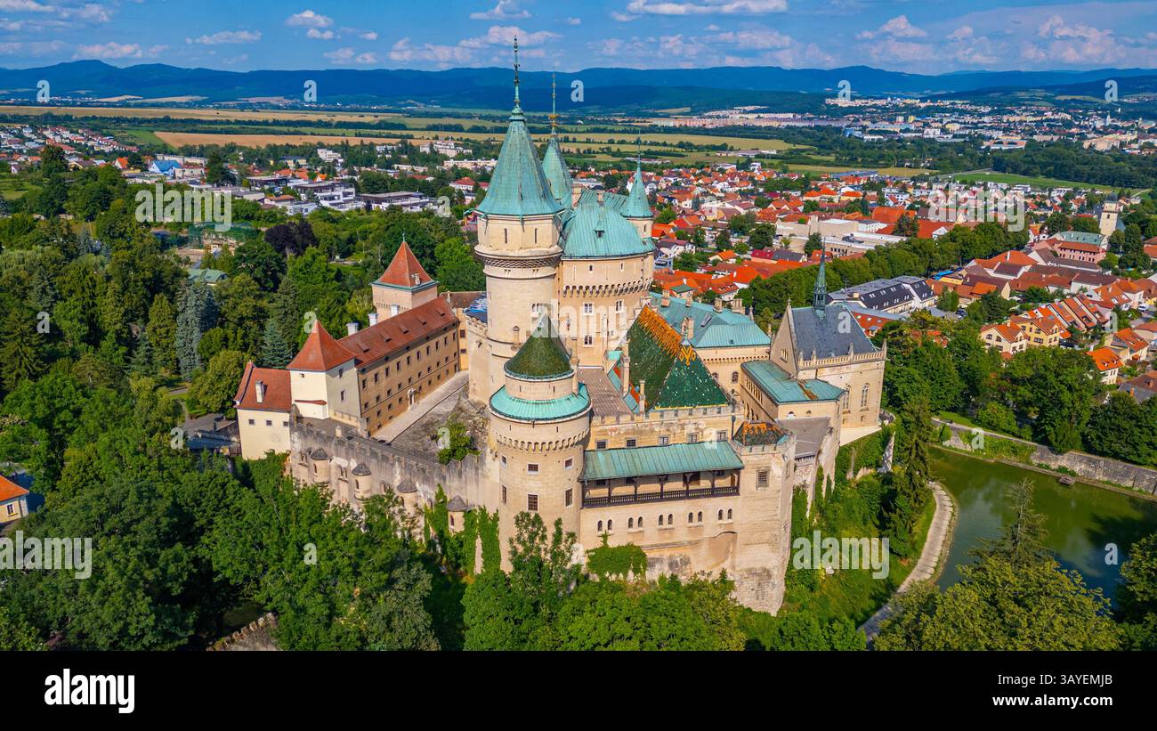Summer day at Bojnice castle in Slovakia.IMAGE Stock Photo - Alamy