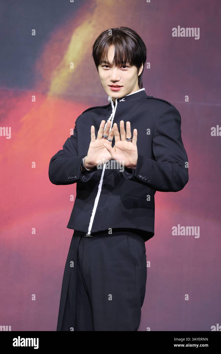 23rd Apr, 2025. S. Korean singer Kai Kai, a member of South Korean boy ...