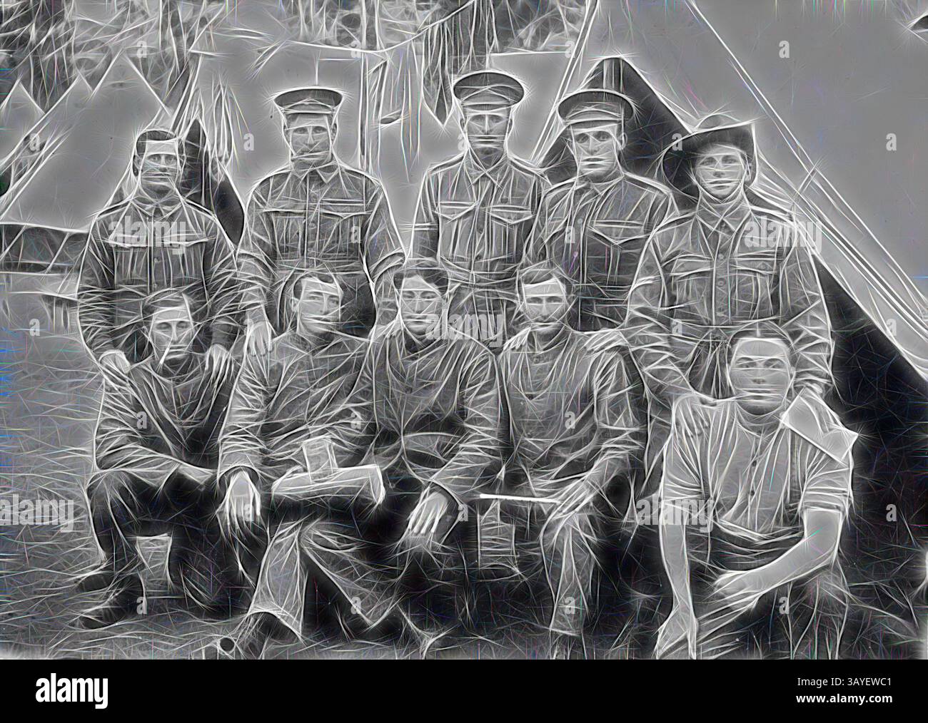 Group of ten soldiers stands hi-res stock photography and images - Alamy