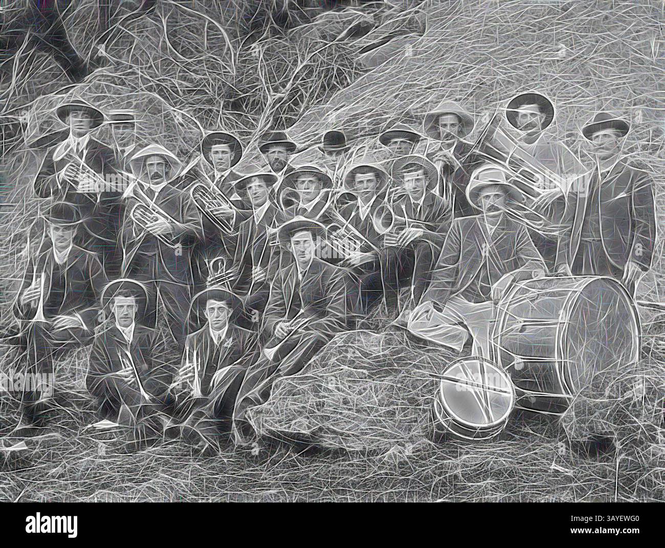 Group of musicians poses proudly hi-res stock photography and images ...