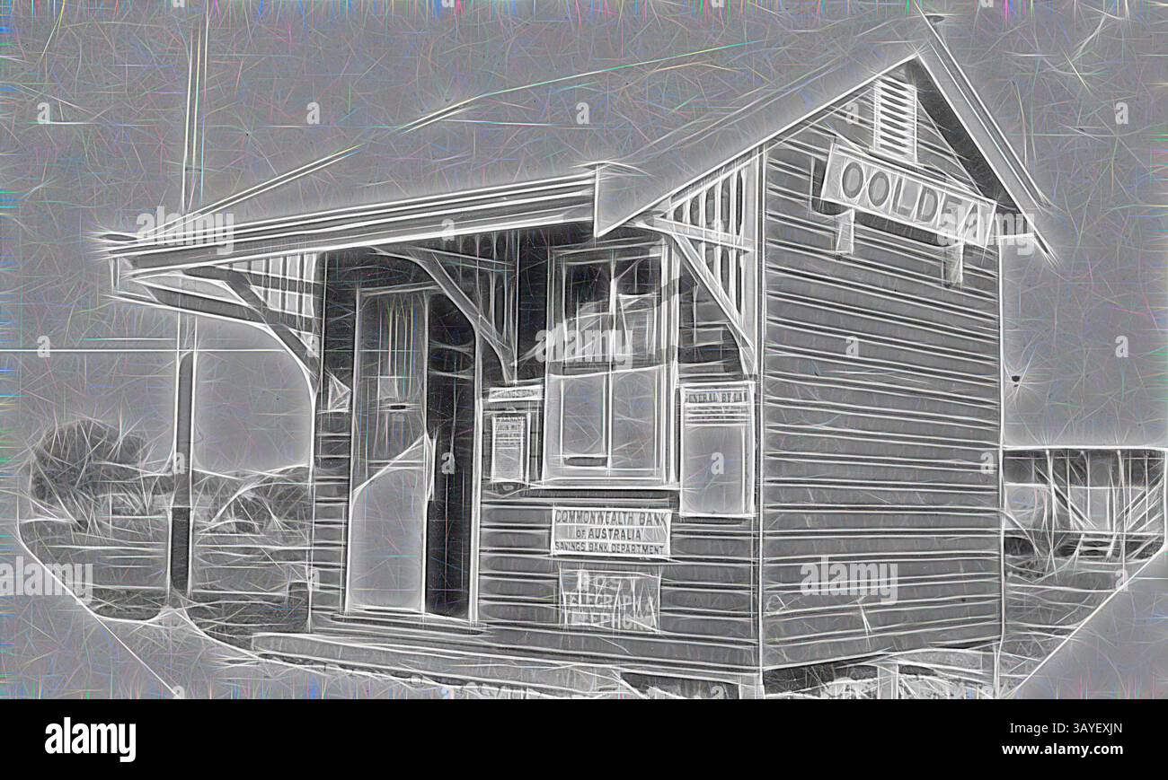 A quaint, vintage railway station building, featuring a sloped roof and ...