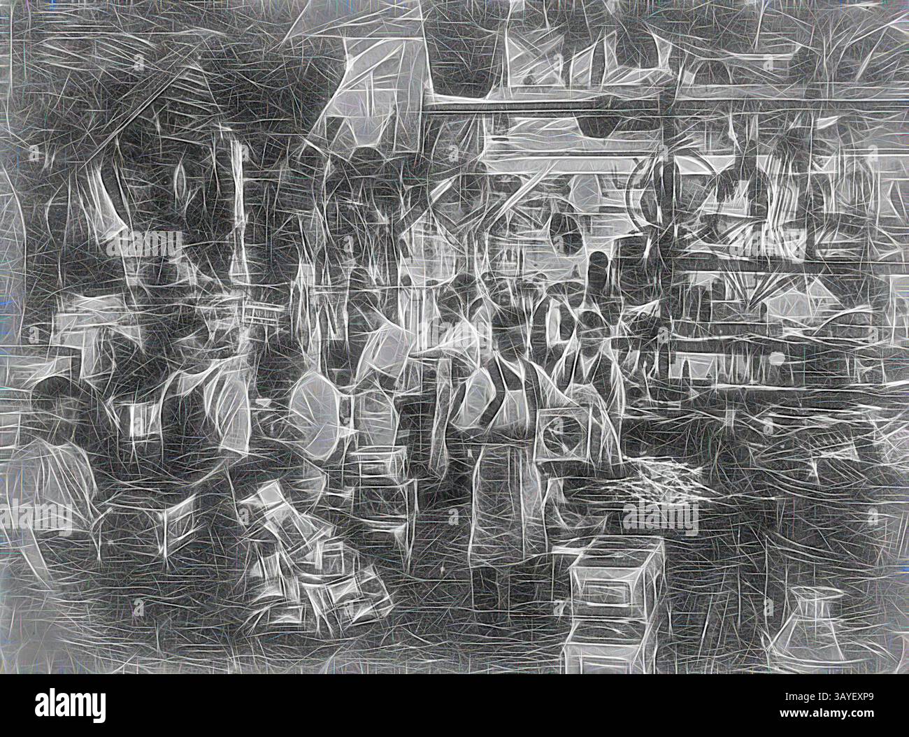 Busy workshop scene filled hi-res stock photography and images - Alamy