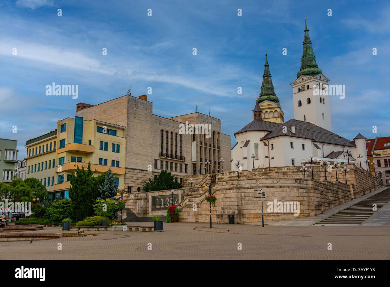 Sunrise view of Andrej Hlinka square in Zilina, Slovakia.IMAGE Stock ...