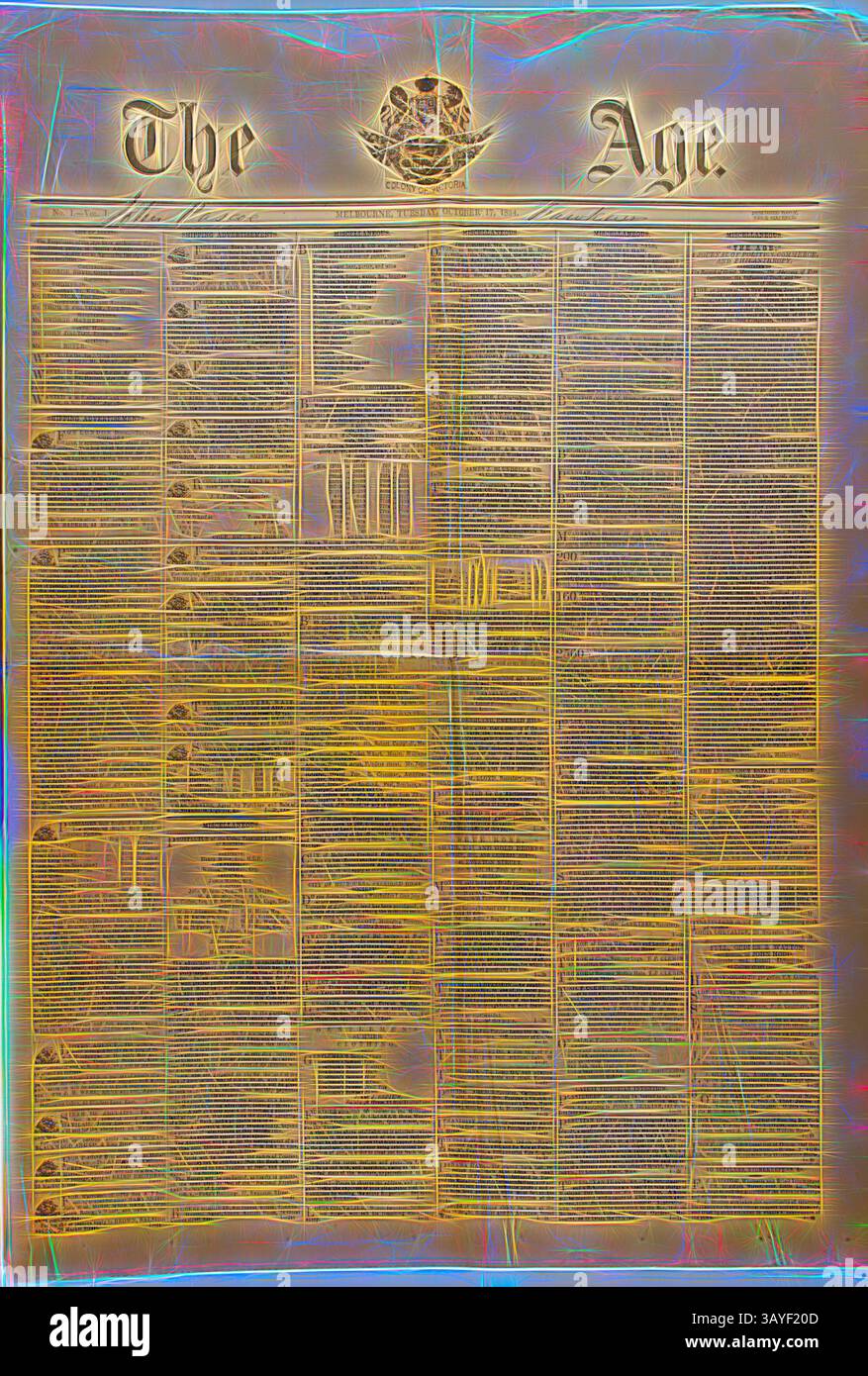 Aged newspaper layout hi-res stock photography and images - Alamy