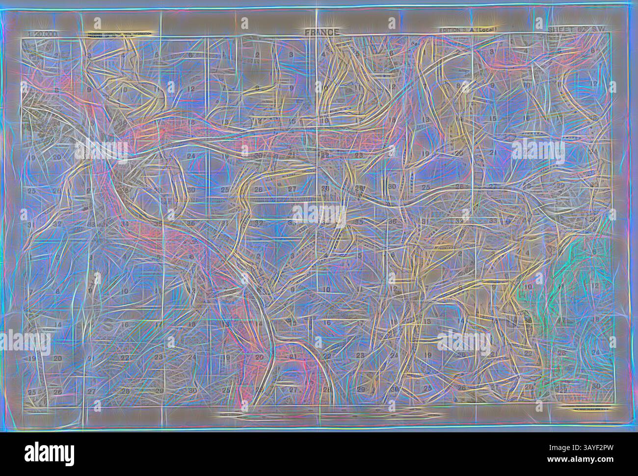 Trench map world war i map hi-res stock photography and images - Alamy