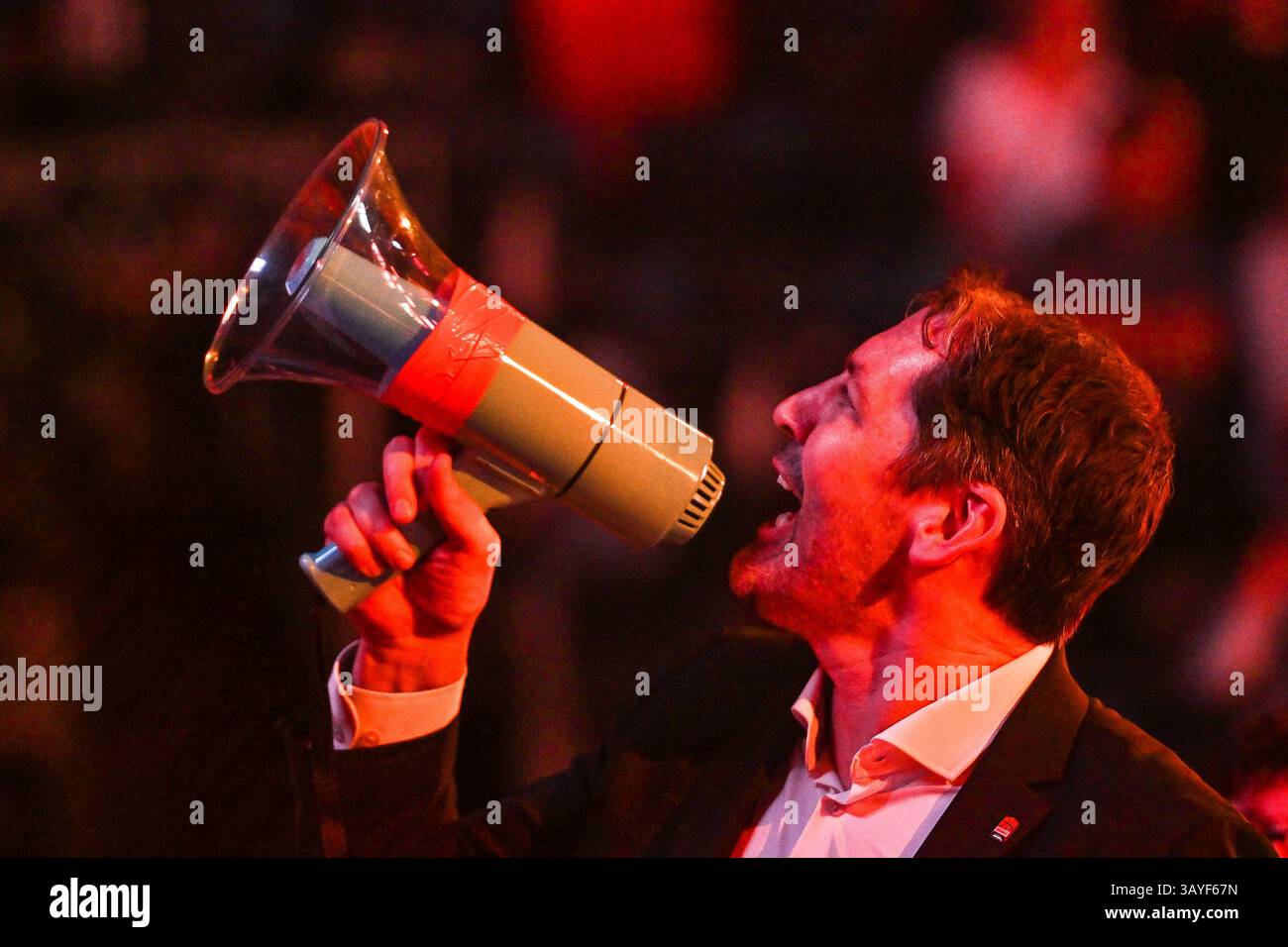 21.04.2025, ratiopharm arena, Neu-Ulm, GER, BBL, ratiopharm Ulm vs EWE ...