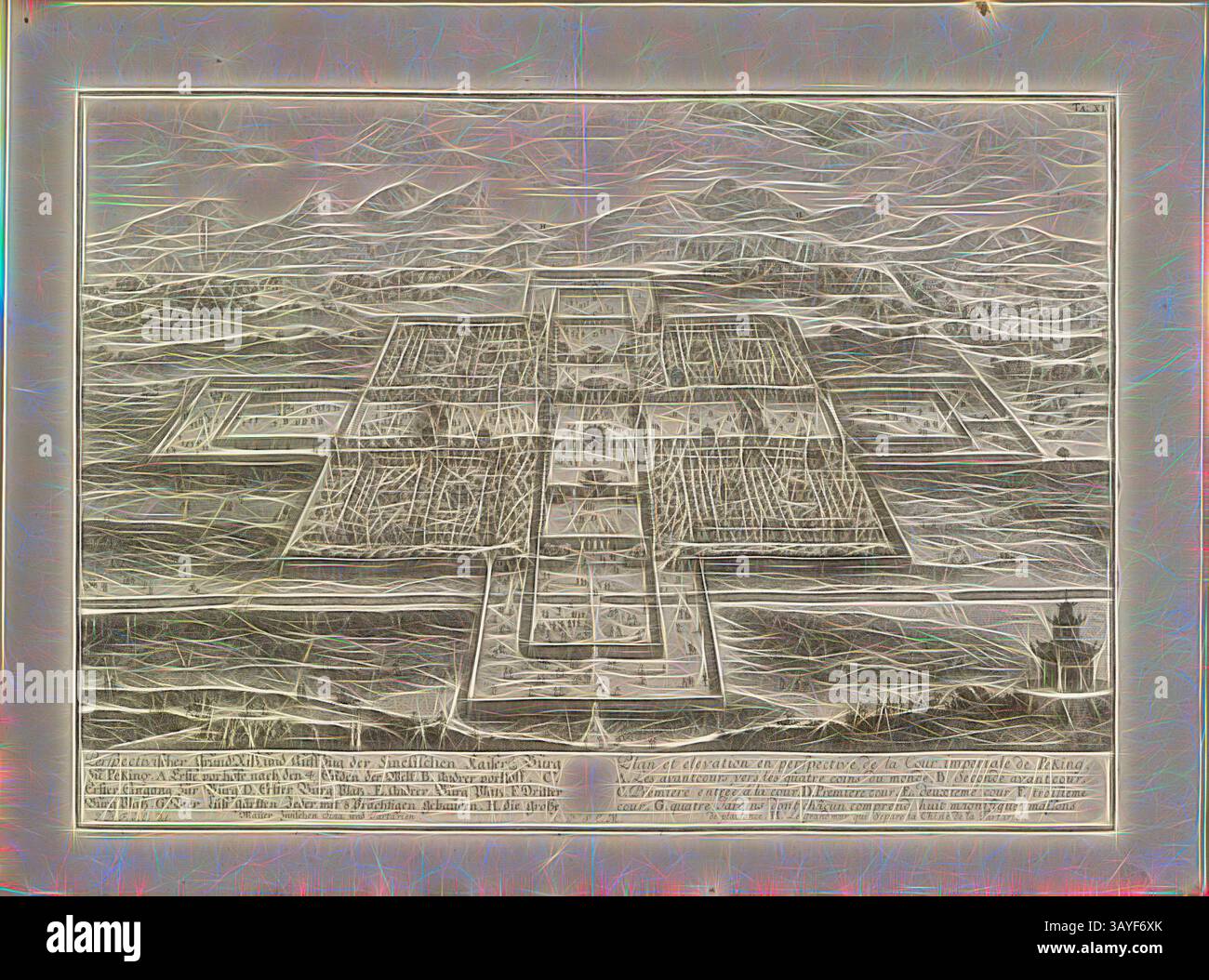 A detailed illustration showcasing a vast, intricate city layout ...