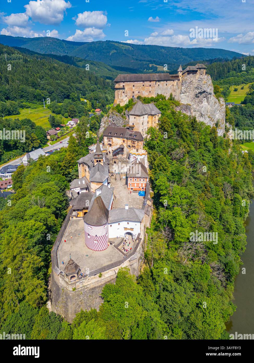 Panorama view of Orava castle in Slovakia.IMAGE Stock Photo - Alamy