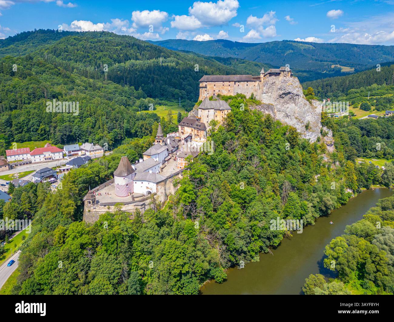 Panorama view of Orava castle in Slovakia.IMAGE Stock Photo - Alamy