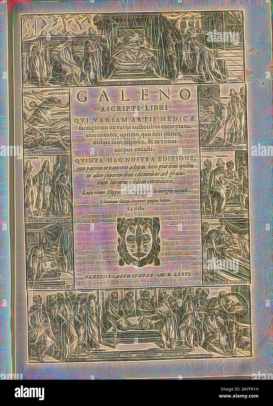 An intricate page filled with ornate illustrations and detailed text ...